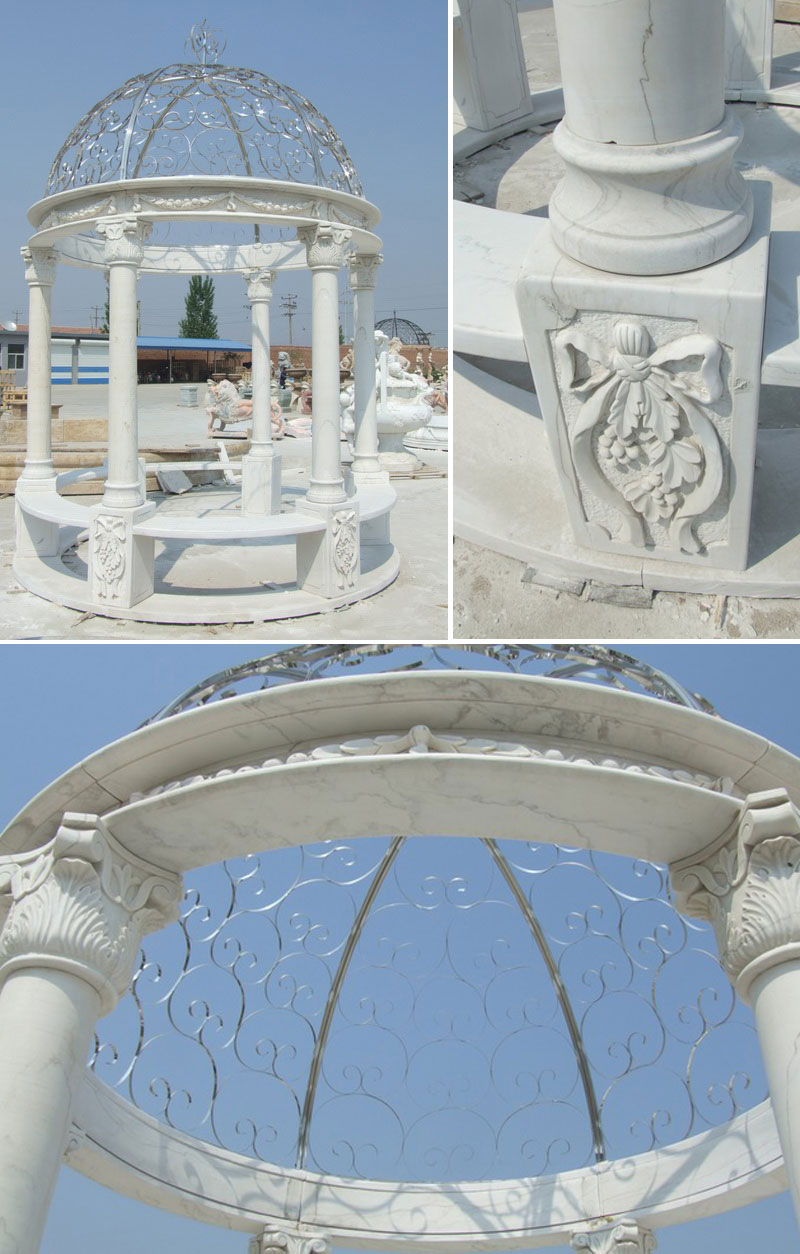 TMG-11 Round pavilion for backyard ornament outdoor decor- Garden Stone ...